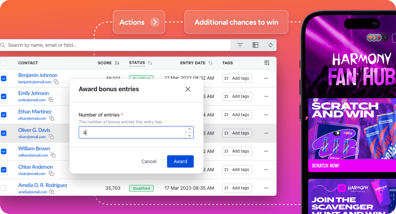 Level up your campaigns with Bonus Entries & Enhanced Entry Management